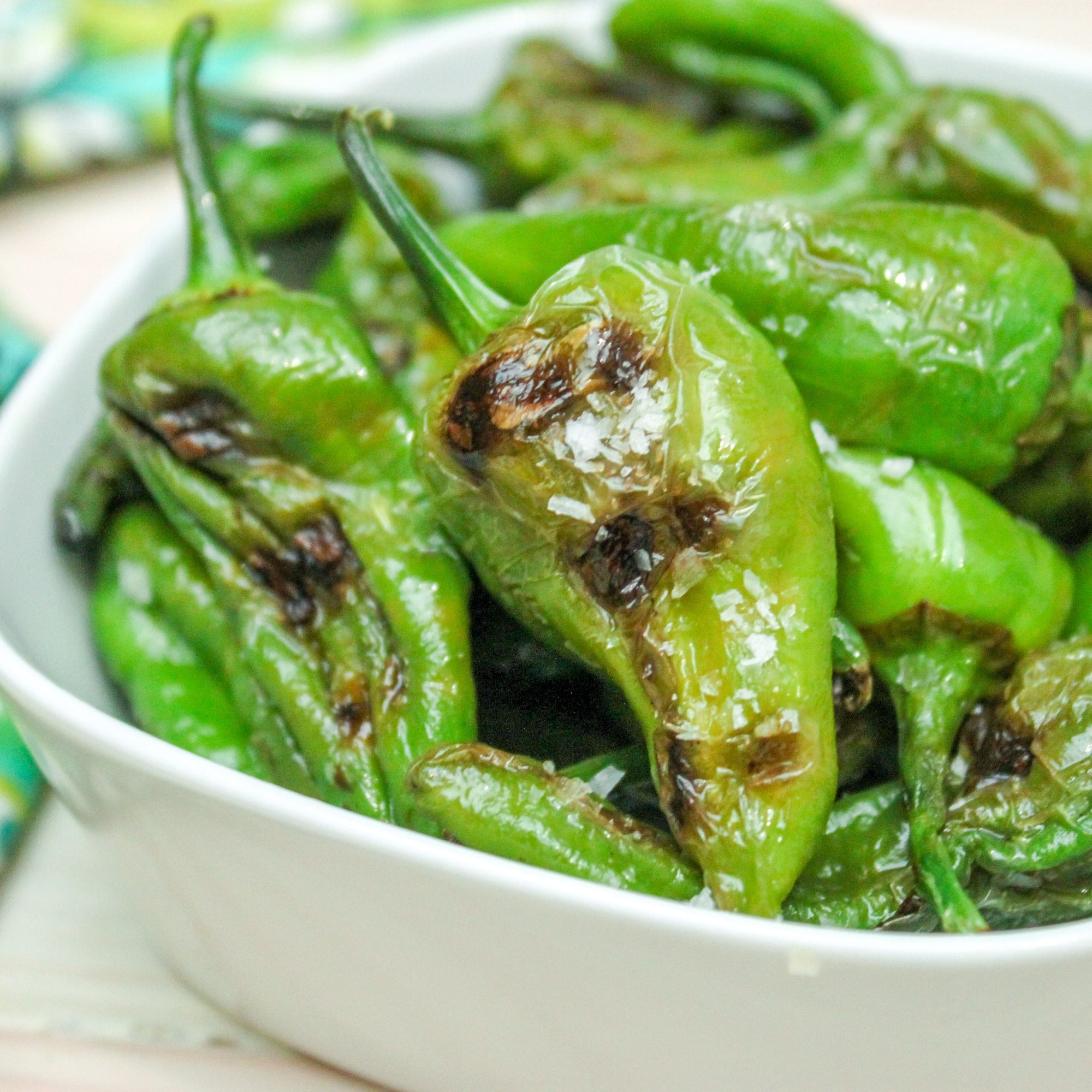 Grilled Peppers with Lime & Salt