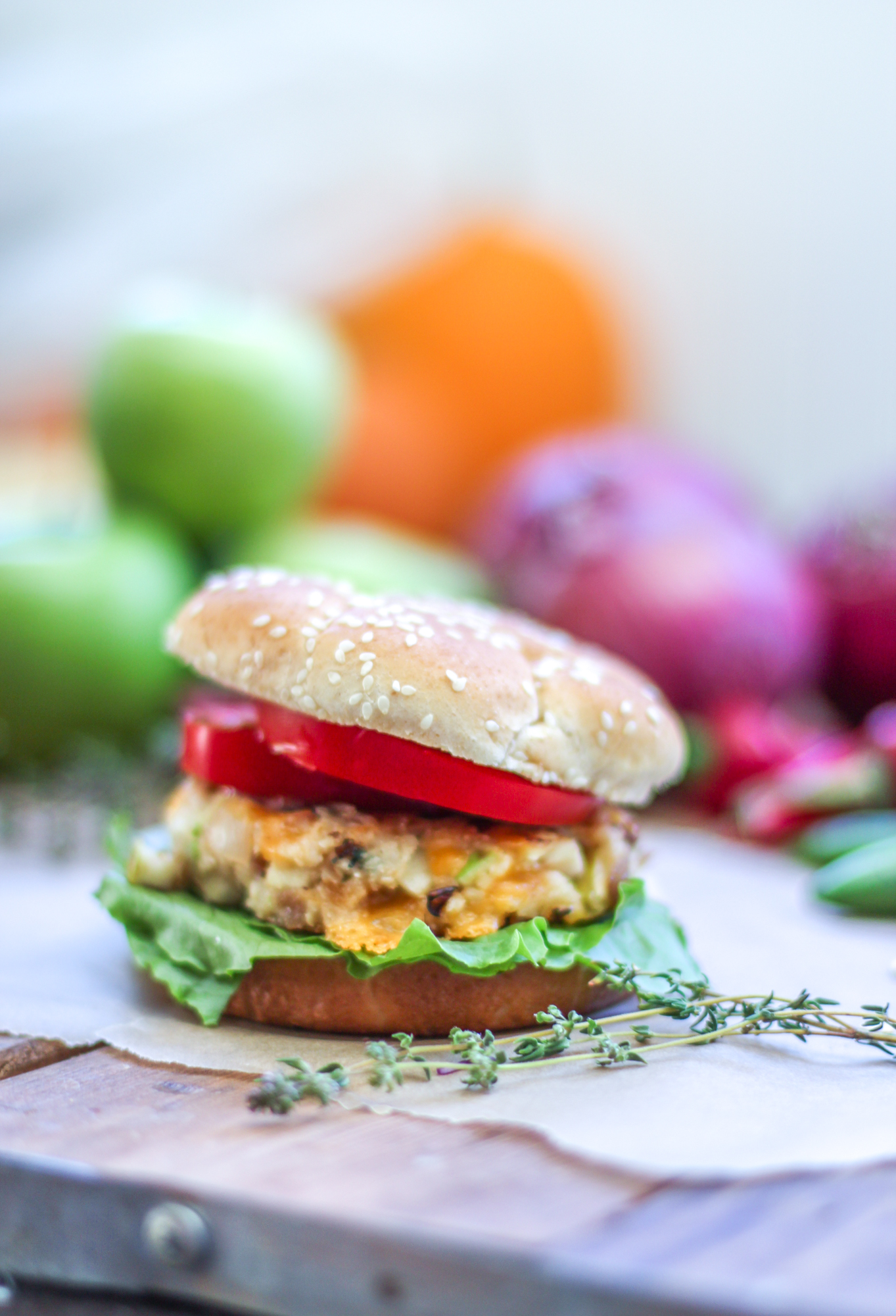 Apple & Cheddar Burger