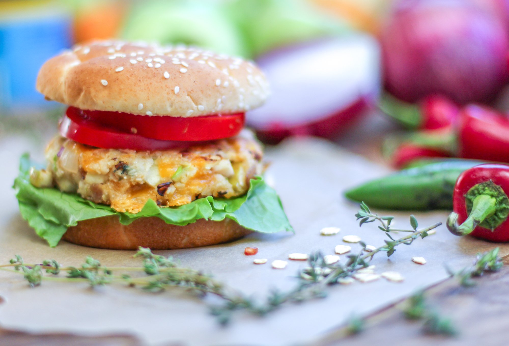 Apple & Cheddar Burger