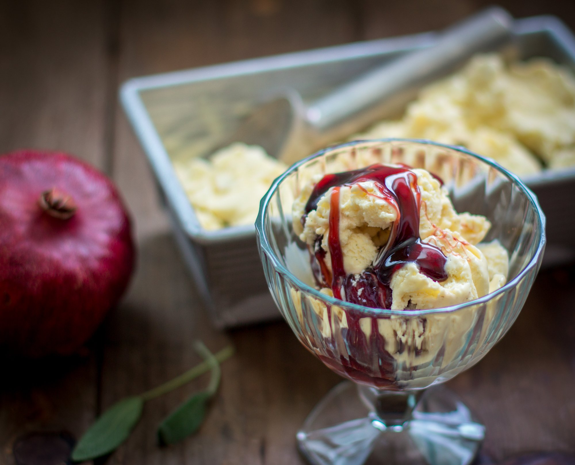 Pomegranate & Sage Ice Cream