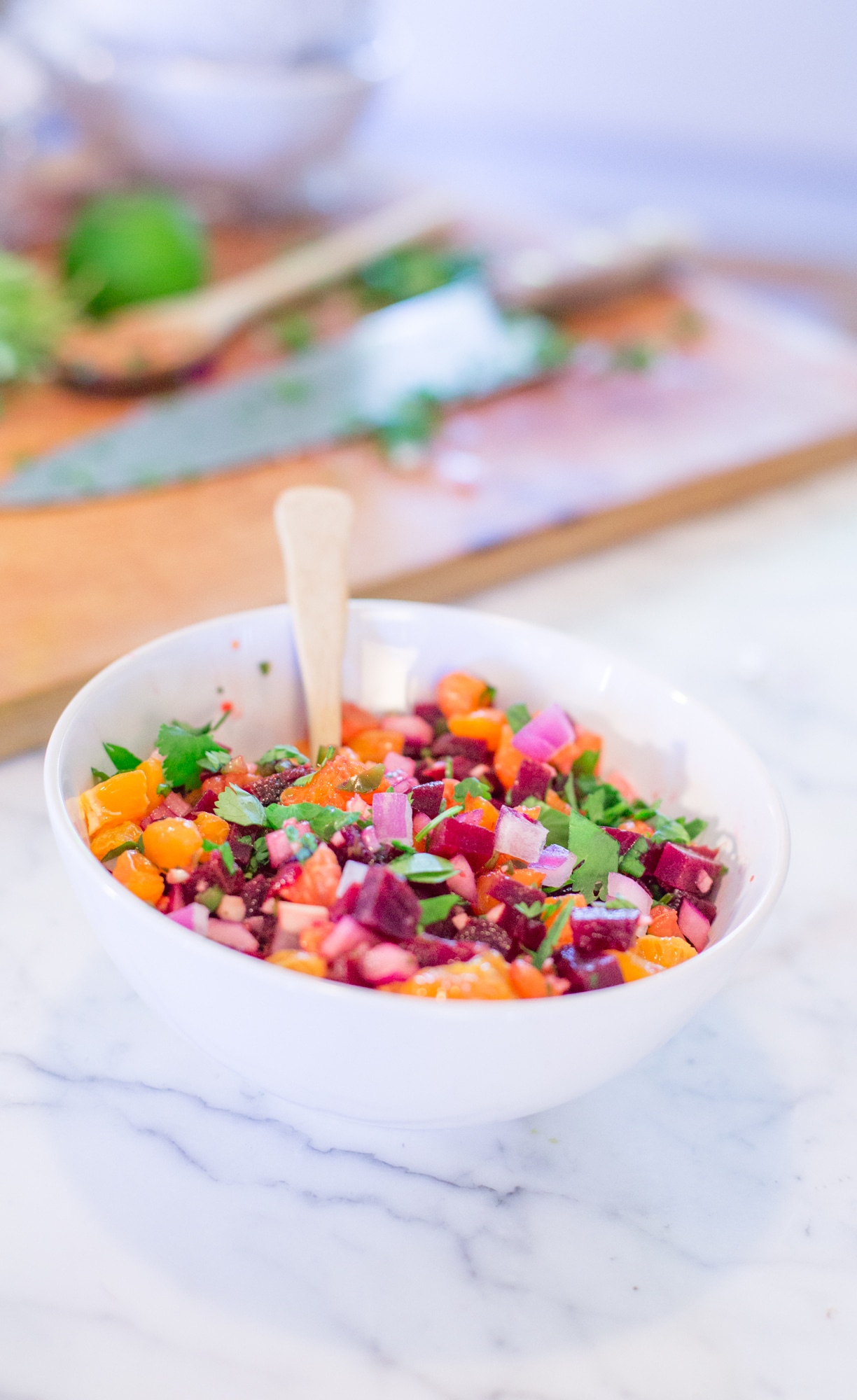 Crispy Cauliflower Tacos with Beet Citrus Salsa (Sheet Pan Recipe)