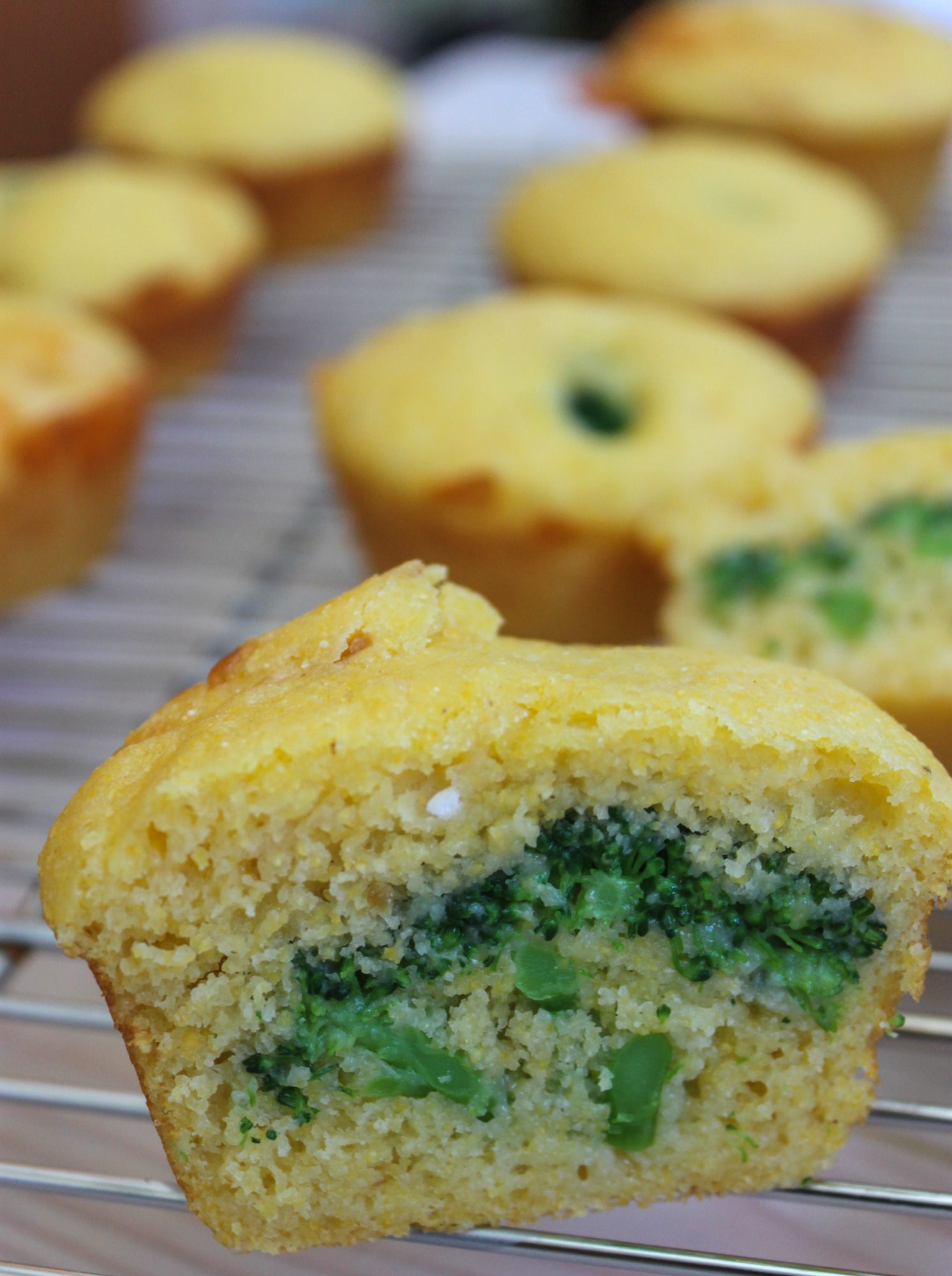 Broccoli & Gouda Stuffed Cornbread