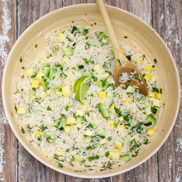 Cucumber Lime & Cilantro Rice Salad