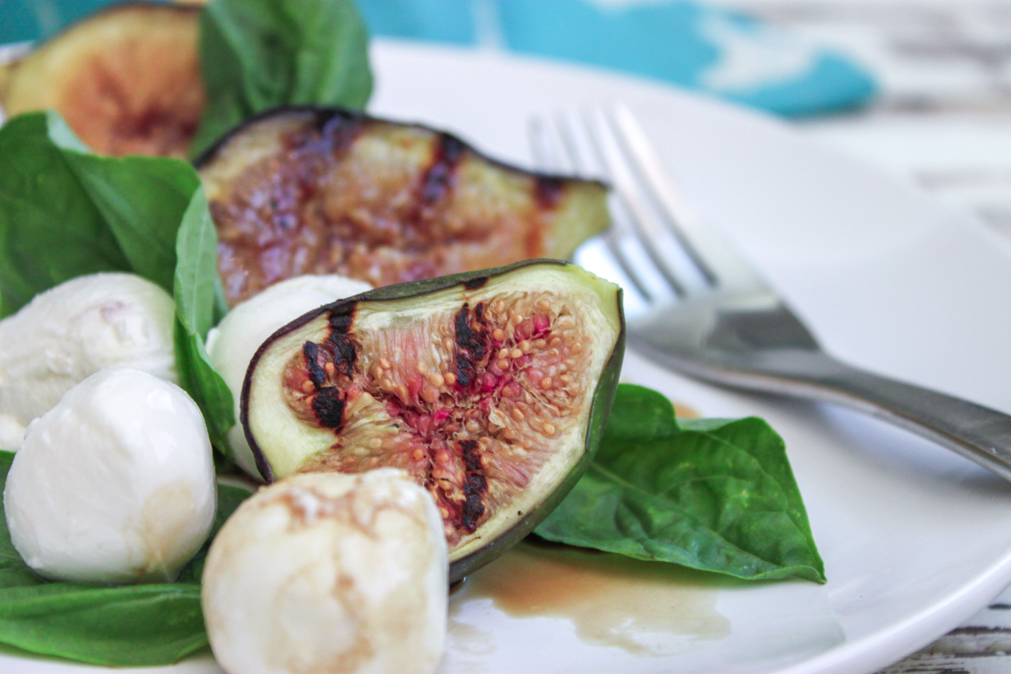 Grilled Fig Caprese Salad