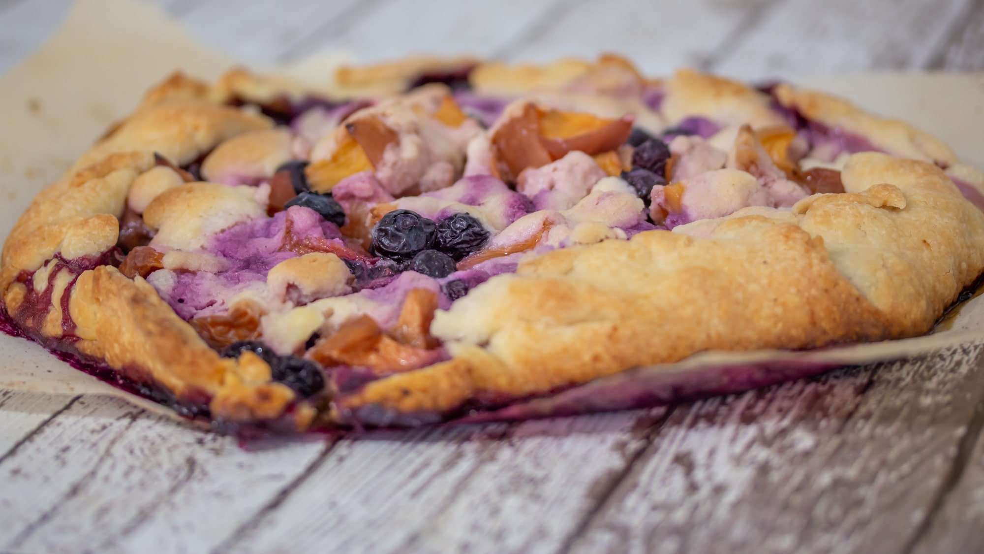 Peach Blueberry Galette