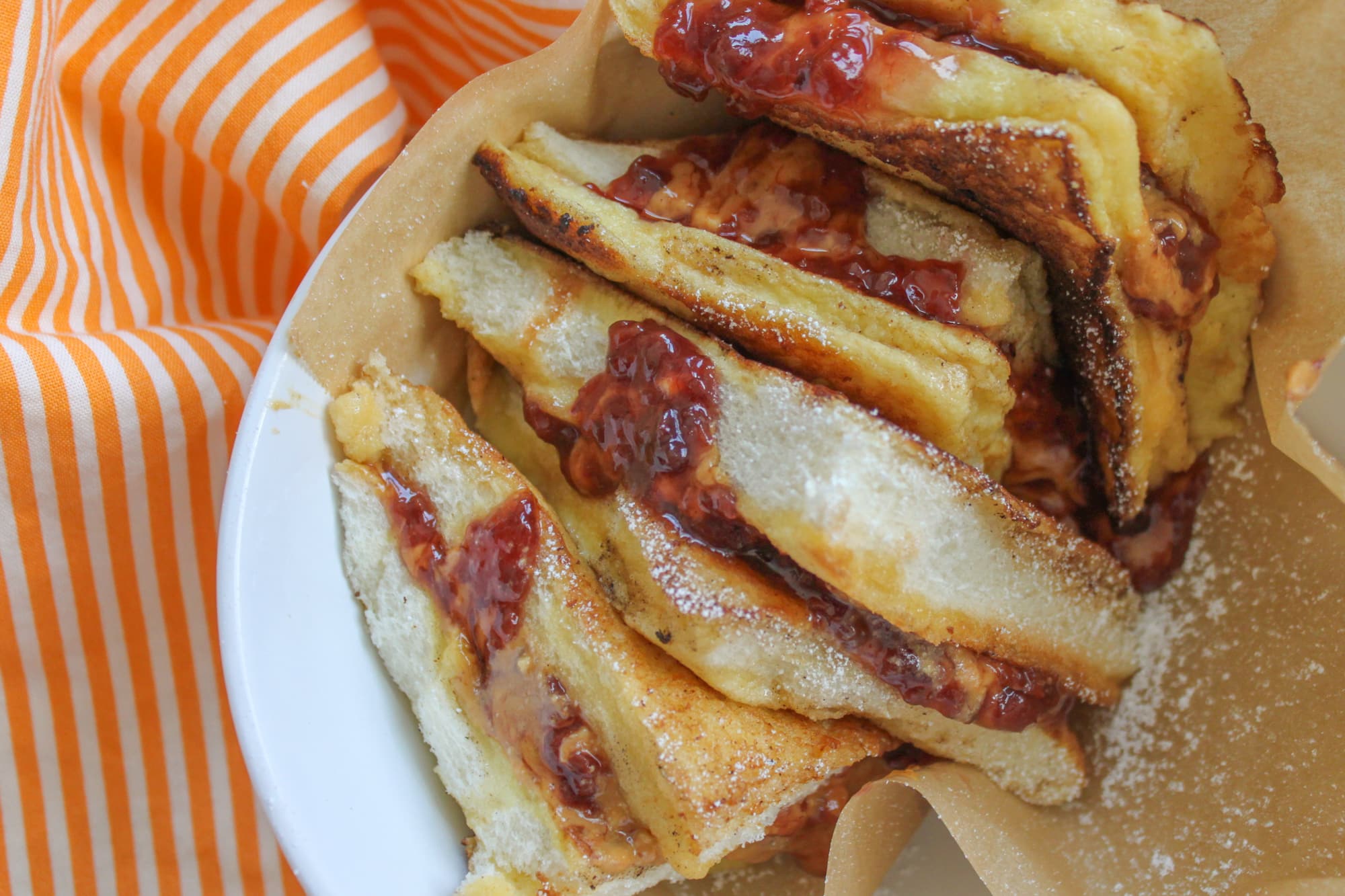 Peanut Butter & Jelly French Toast Sandwich