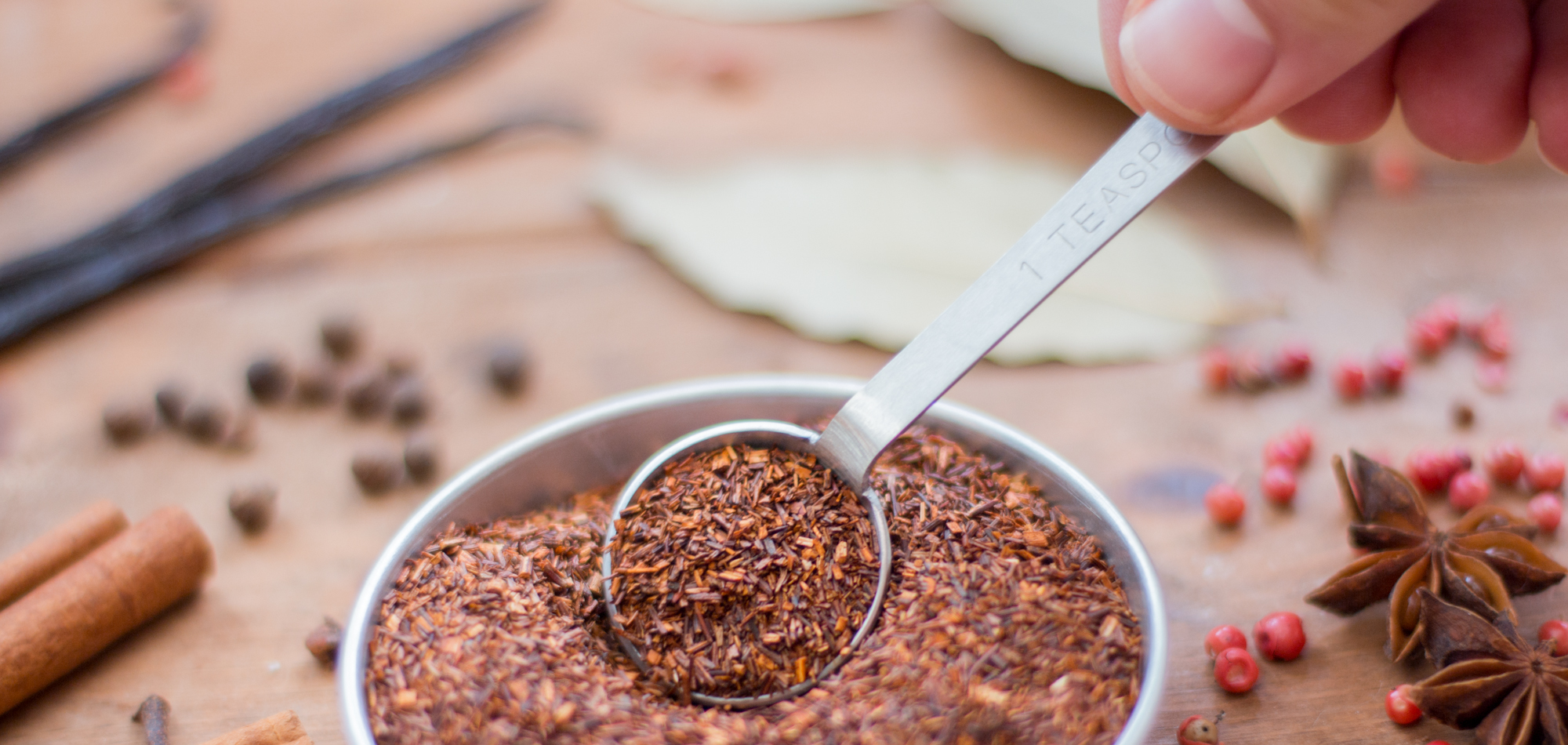 Red Tea Poached Pears