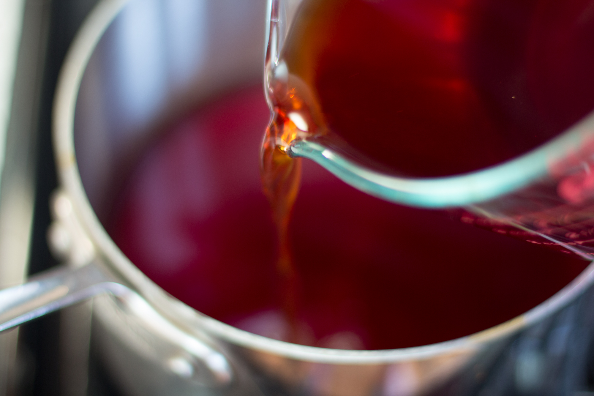 Red Tea Poached Pears - Jerry James Stone