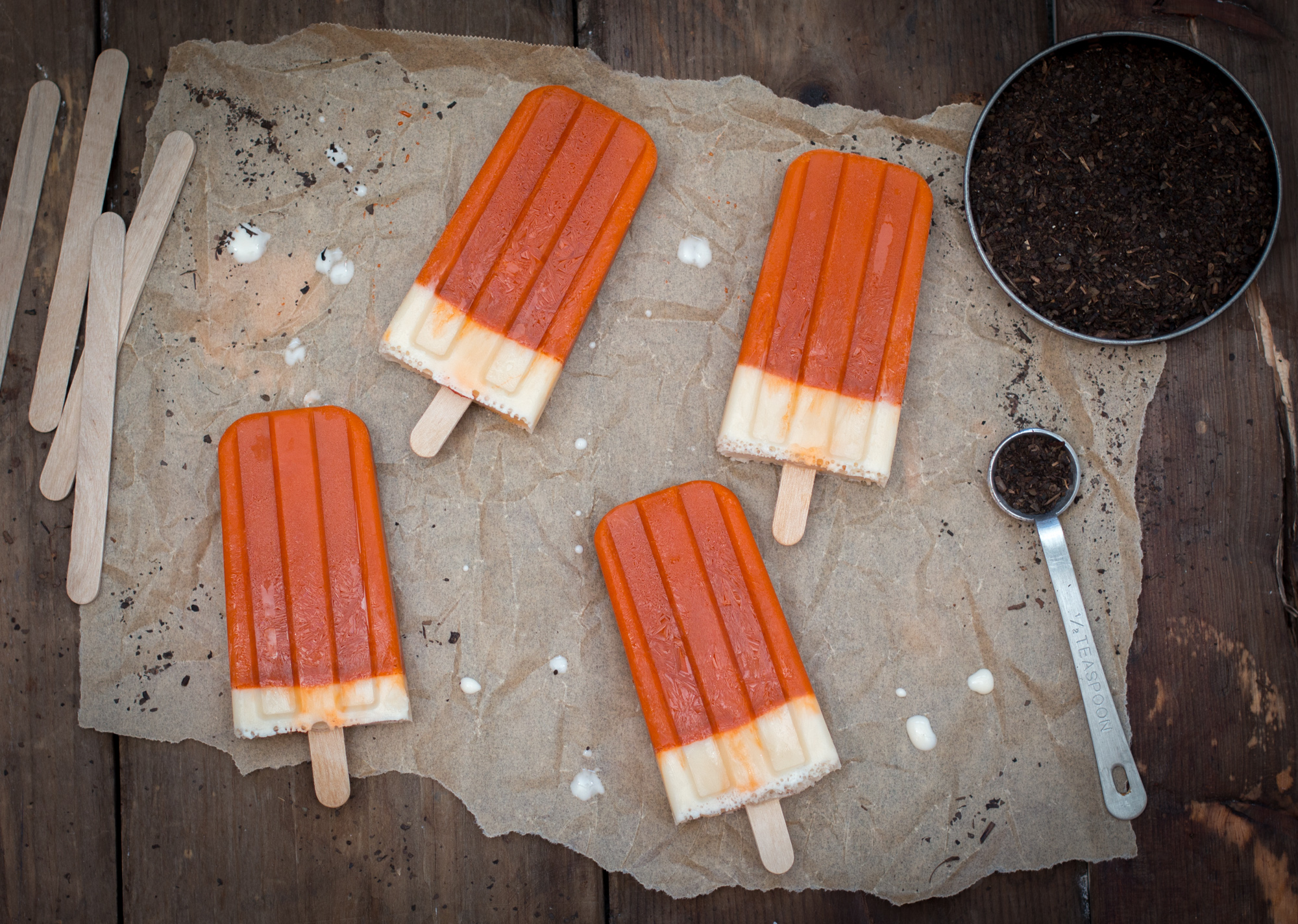 Thai Iced Tea Popsicles