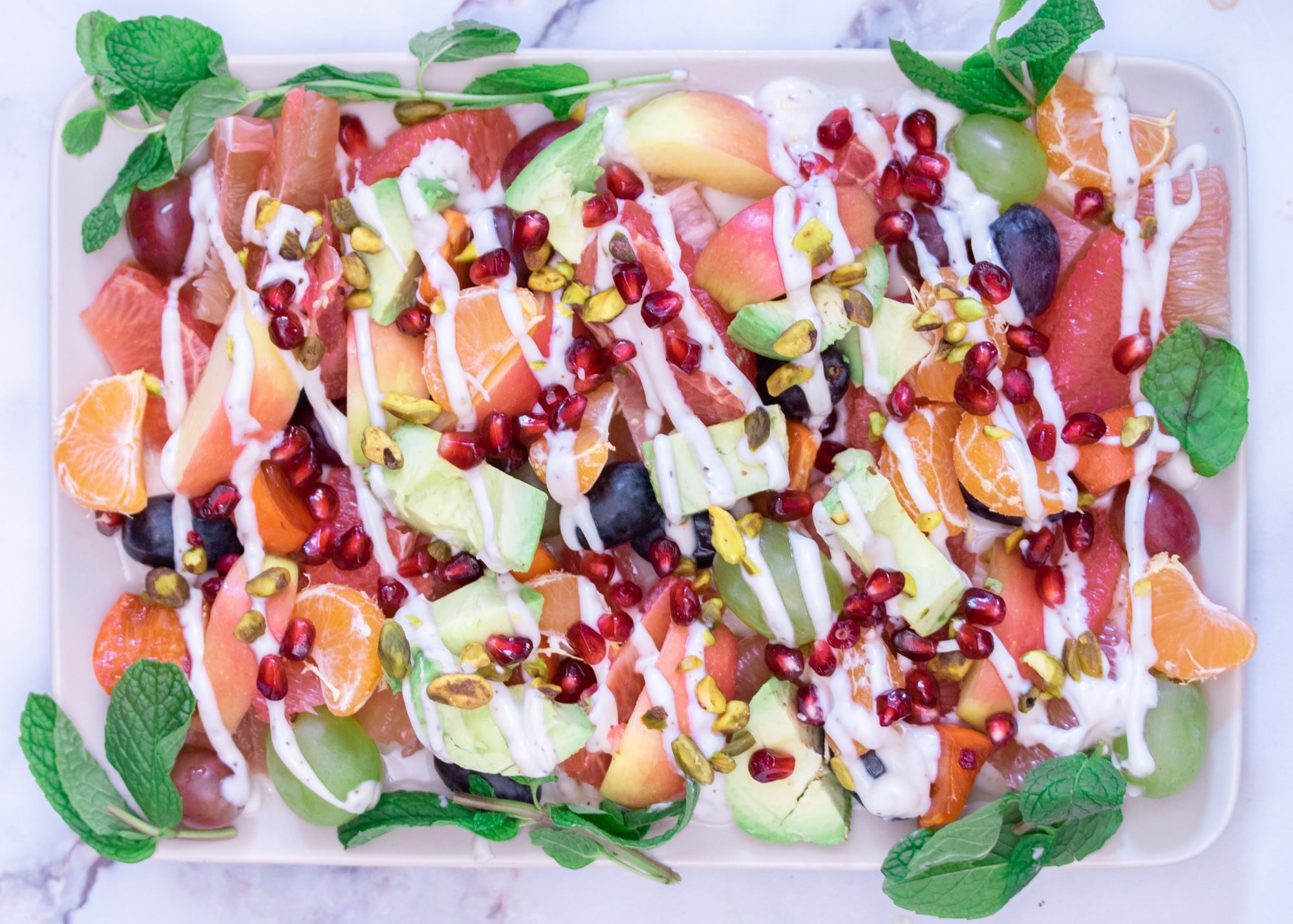 Winter Fruit Salad with Spiced Yogurt