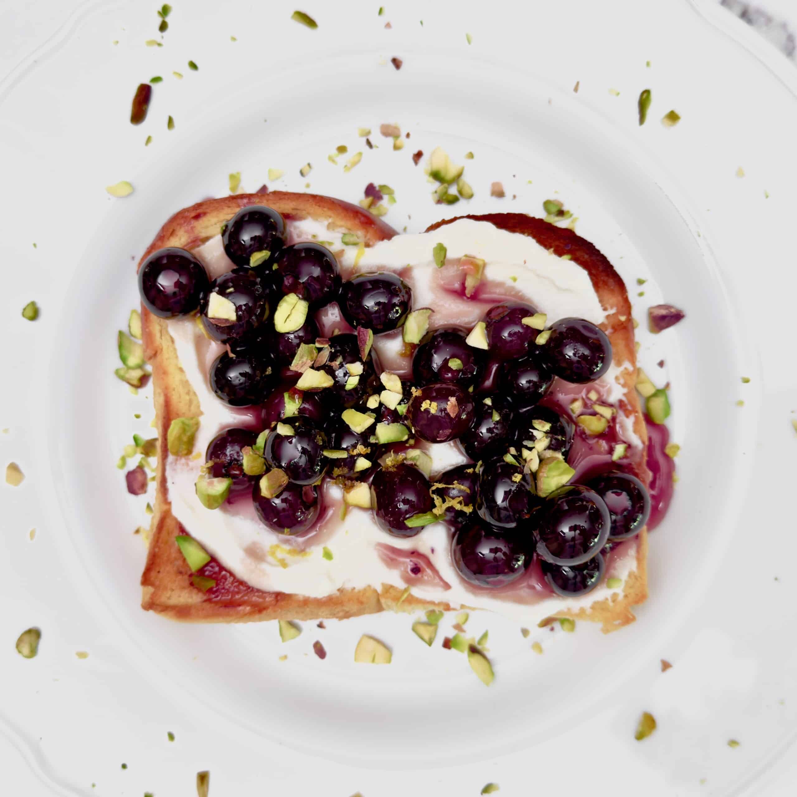 Honey & Blueberry Ricotta Toast