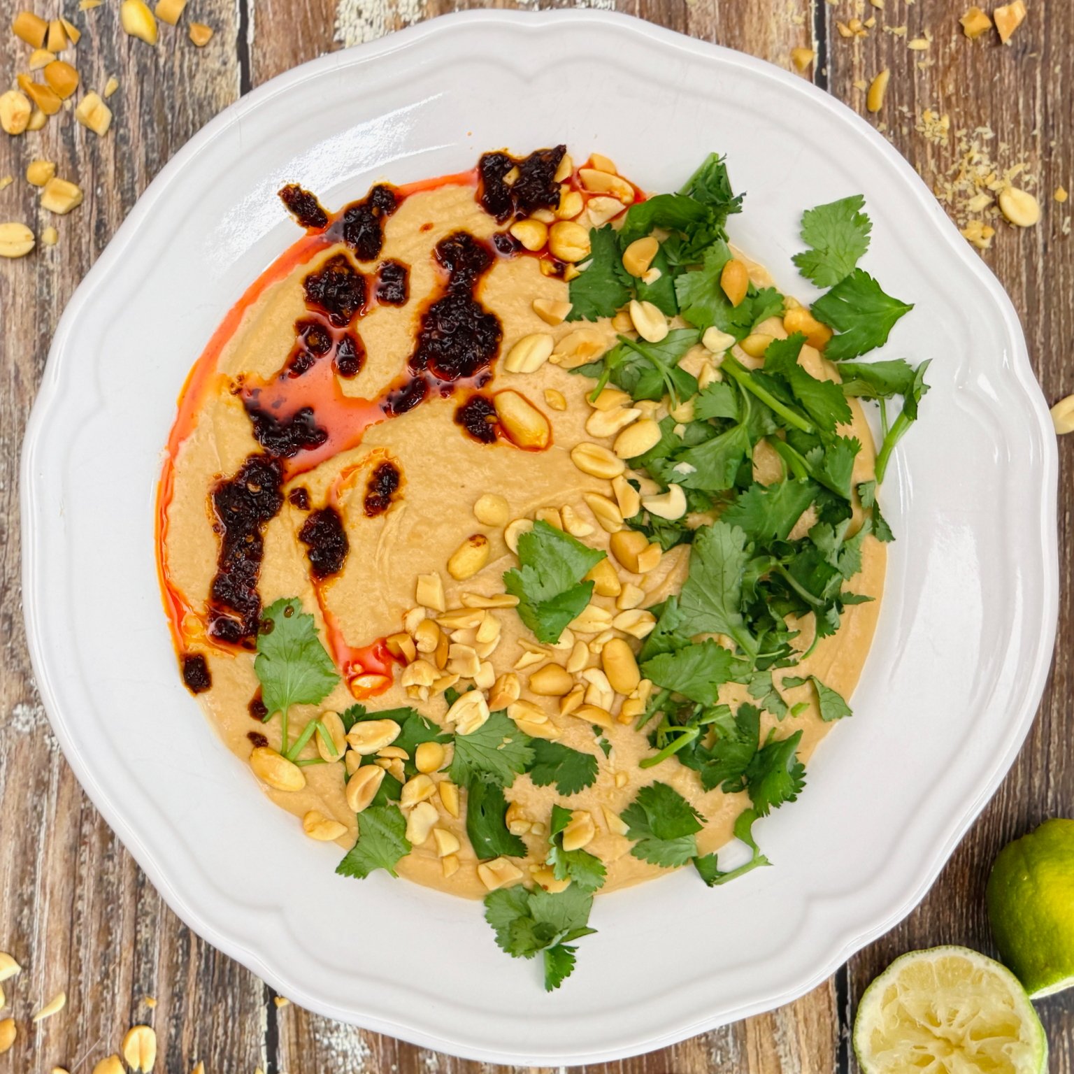Easy Pra Ram Tofu with Roasted Spinach (Thai Peanut Sauce)