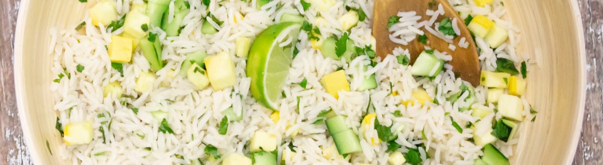 Cucumber Lime & Cilantro Rice Salad