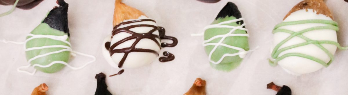 Matcha & Chocolate Dipped Dried Figs