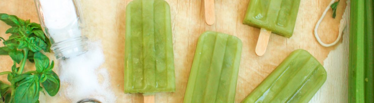 Sweet and Salty Celery Popsicles